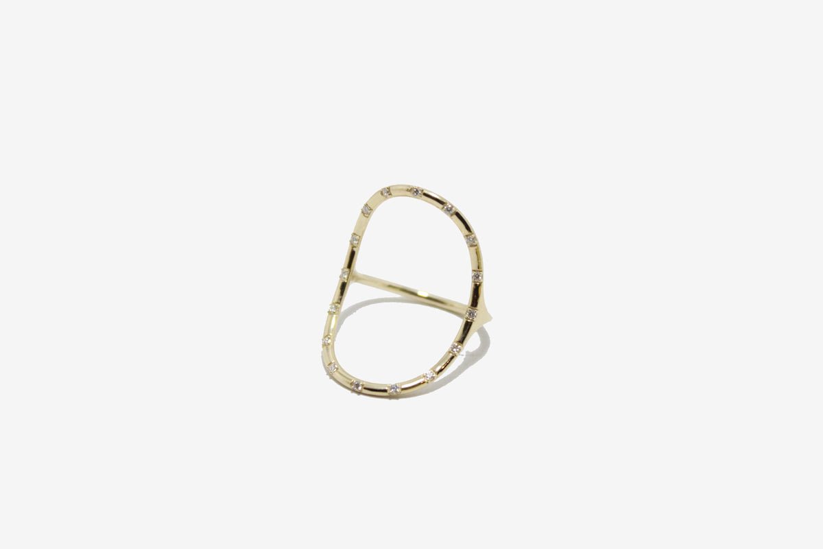 14k Gold Spark Continuity Ring – Gem